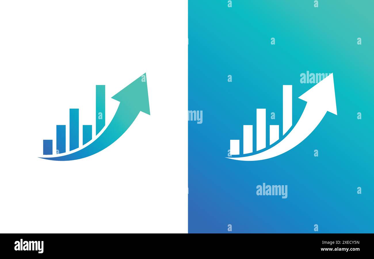 Minimalist professional business graph logo design vector template ...