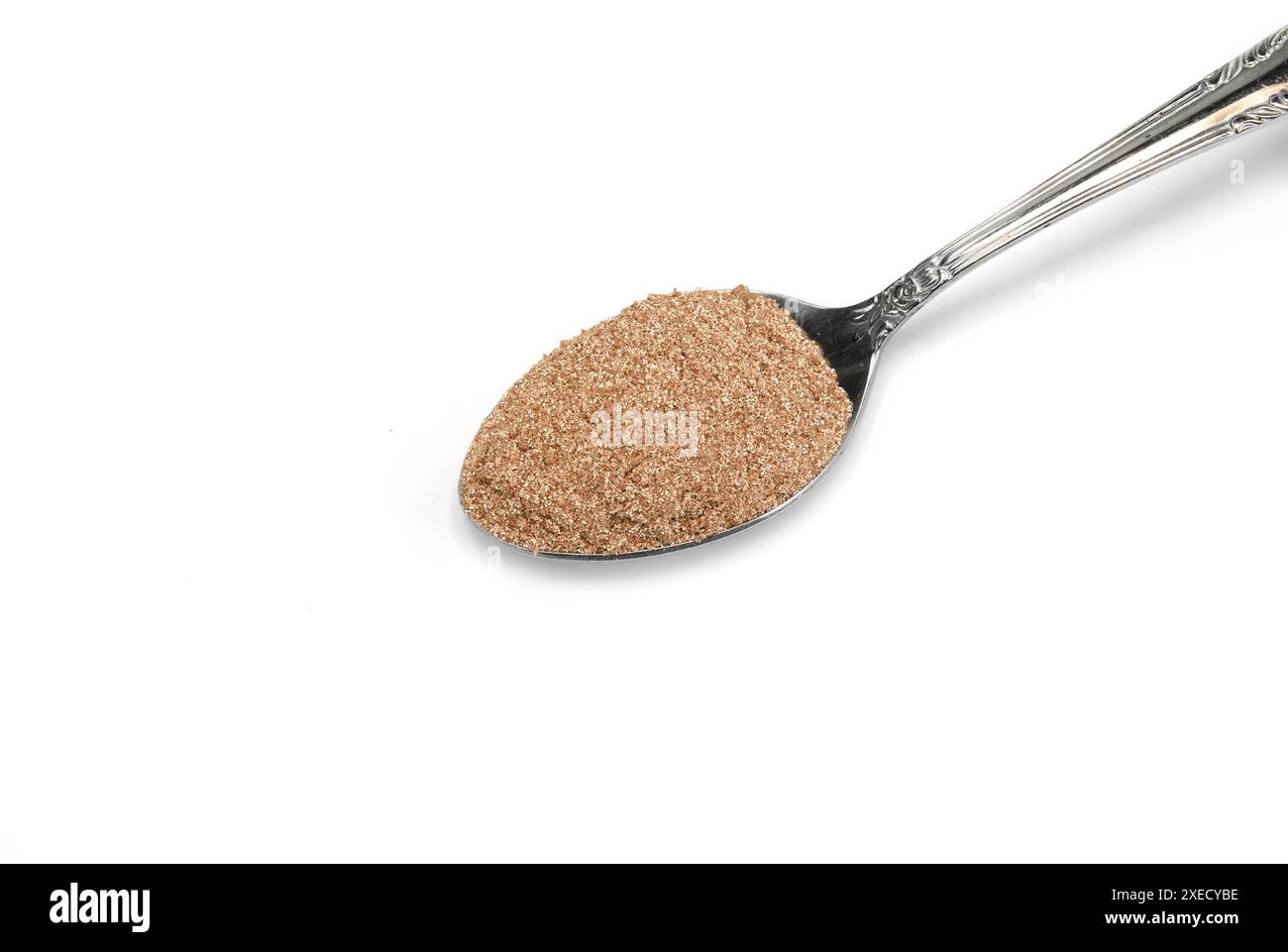 Cappuccino powder isolated in white background Stock Photo - Alamy