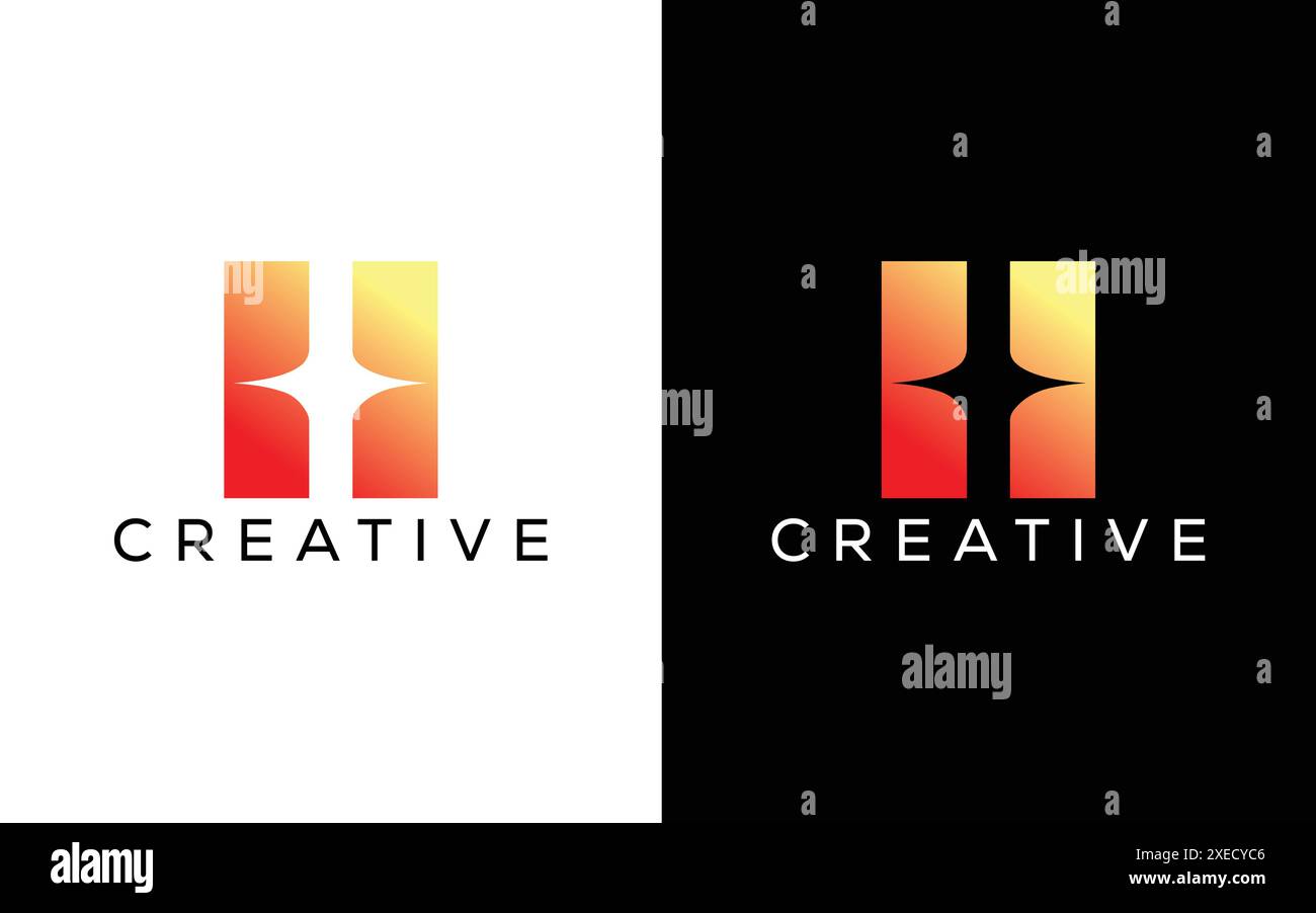 Minimalist professional letter H spark logo design template. Letter H ...