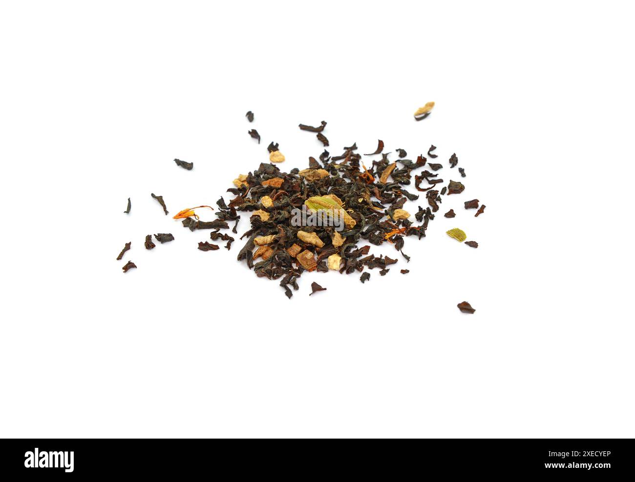 Karak tea isolated on white. Flavorsome Indian spiced tea made with ...