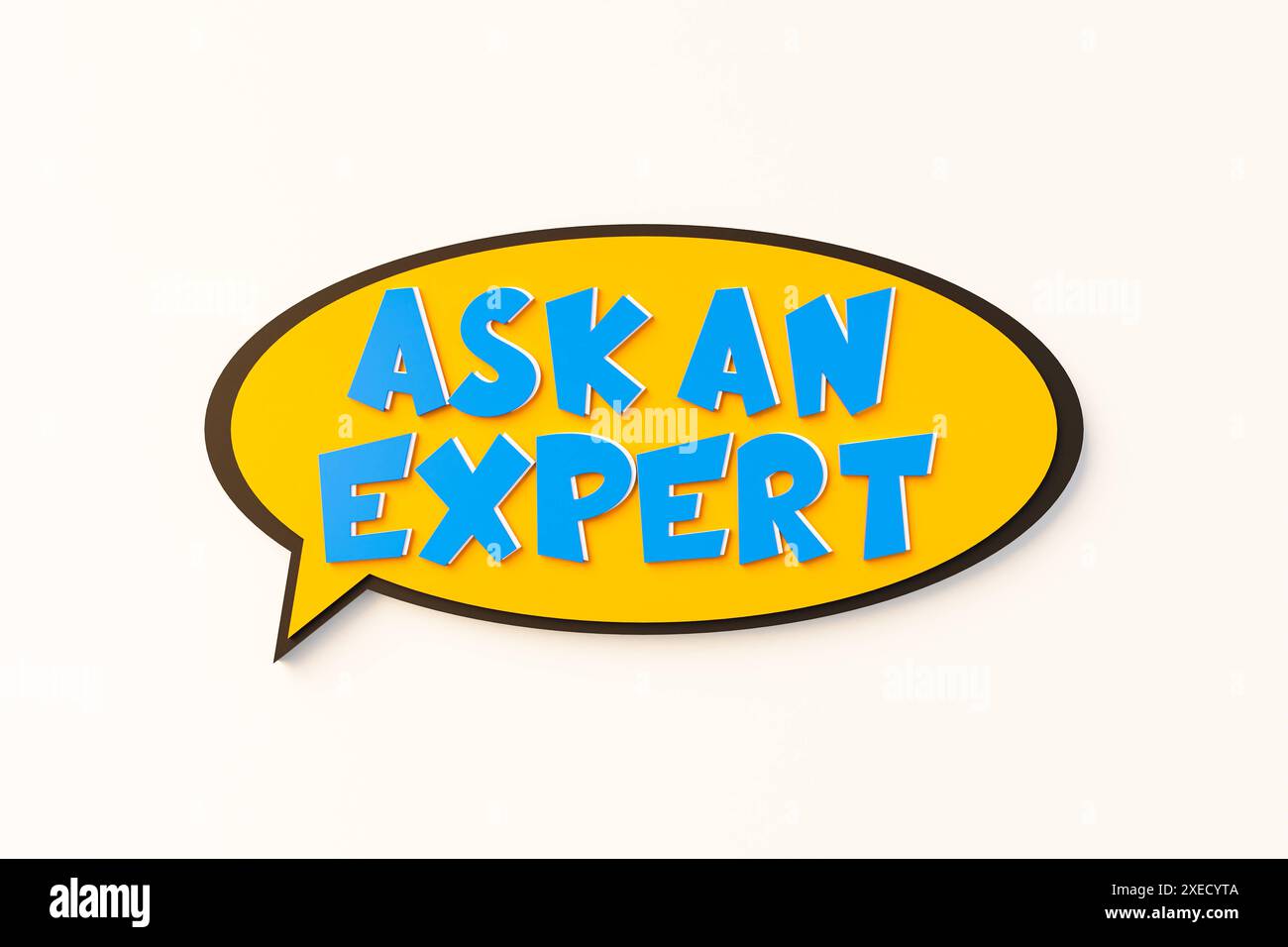 Ask an expert. Cartoon speech bubble. Ask an expert. Cartoon speech ...