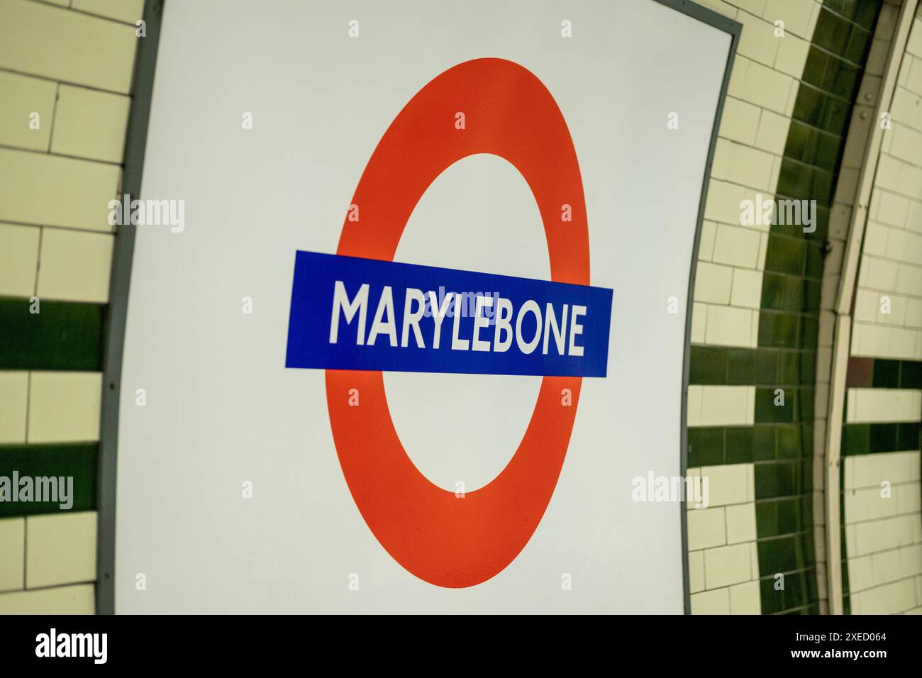 LONDON- JUNE 26, 2024: Marylebone Underground Station, part of ...