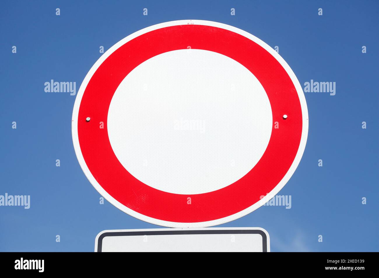 Traffic sign, Passage prohibited, Germany Stock Photo - Alamy