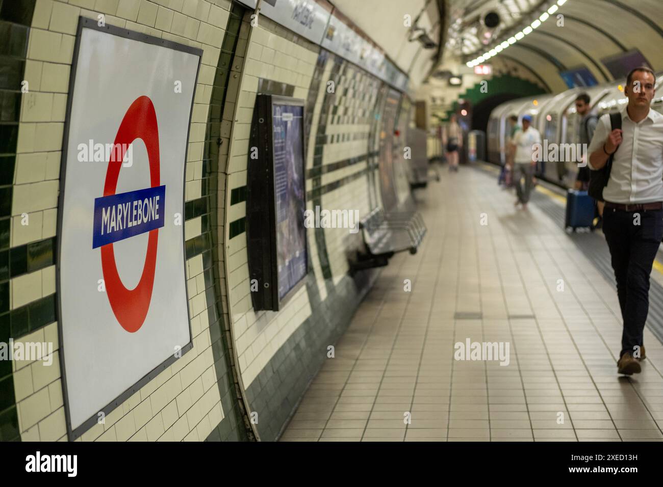 LONDON- JUNE 26, 2024: Marylebone Underground Station, part of ...