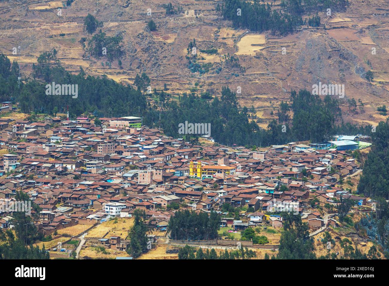 Colonial village in Peru Stock Photo - Alamy