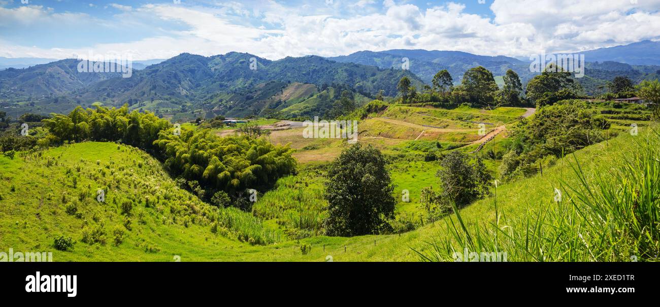 Green hills in Colombia Stock Photo - Alamy
