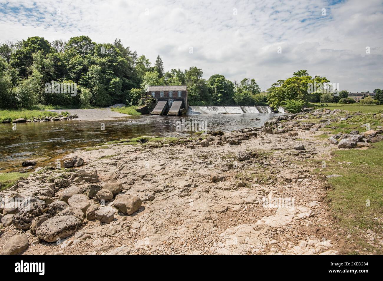 Plant uses two screw turbines to generate the electricity hi-res stock ...