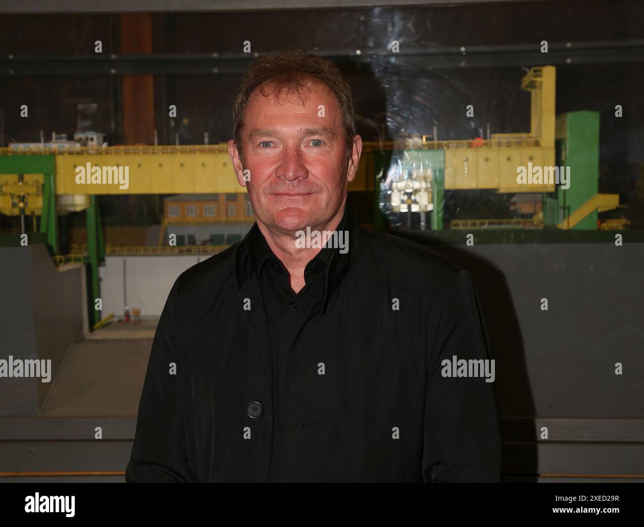 Former FCM player Reinhard Rother 1.FC Magdeburg at the vernissage of ...