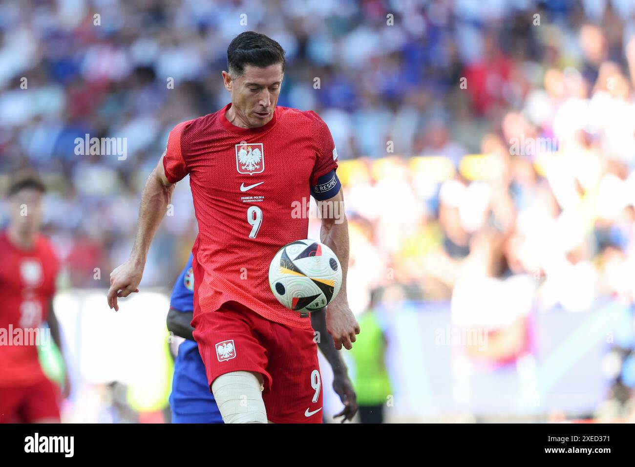 Robert Lewandowski of Poland in action during the UEFA EURO 2024 Final ...