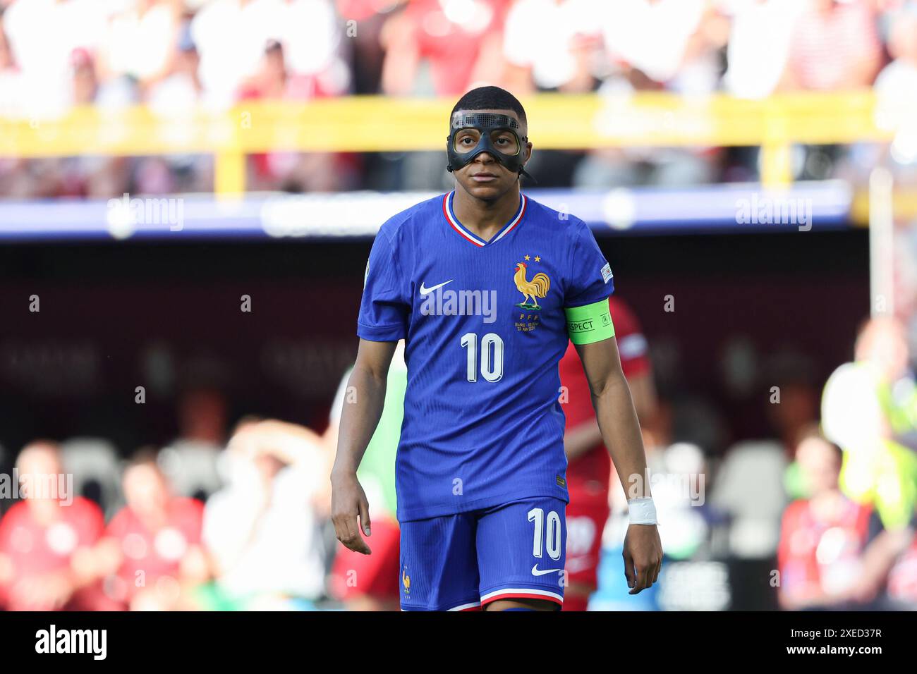 Kylian Mbappe of France seen in action during the UEFA EURO 2024 Final ...