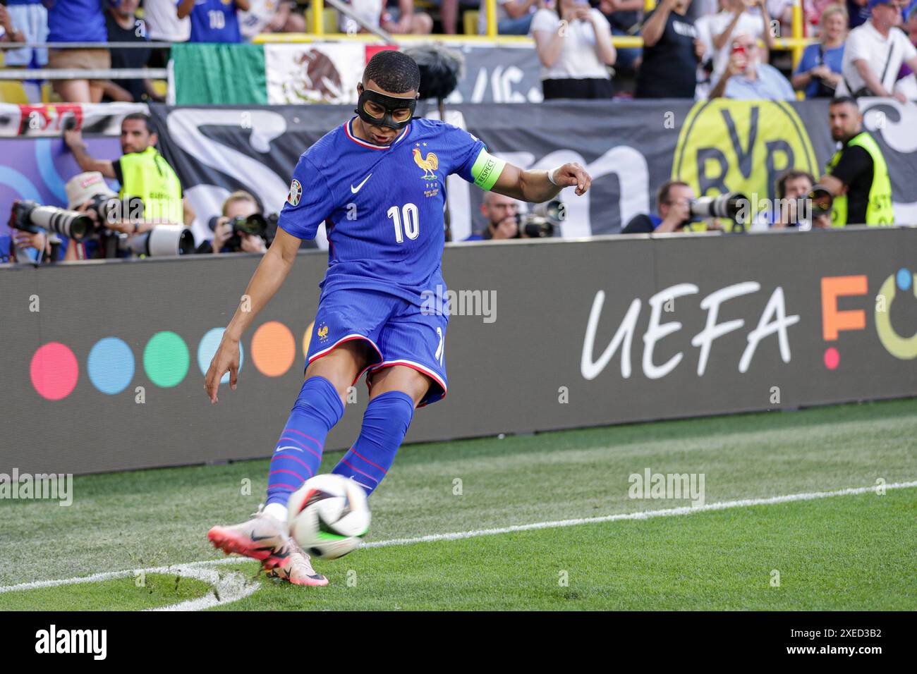 Kylian Mbappe of France seen in action during the UEFA EURO 2024 Final ...