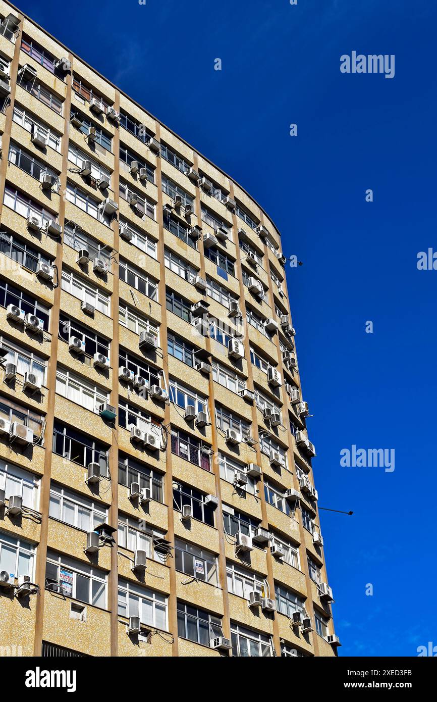 RIO DE JANEIRO, BRAZIL - June 22, 2024: Commercial building facade in ...