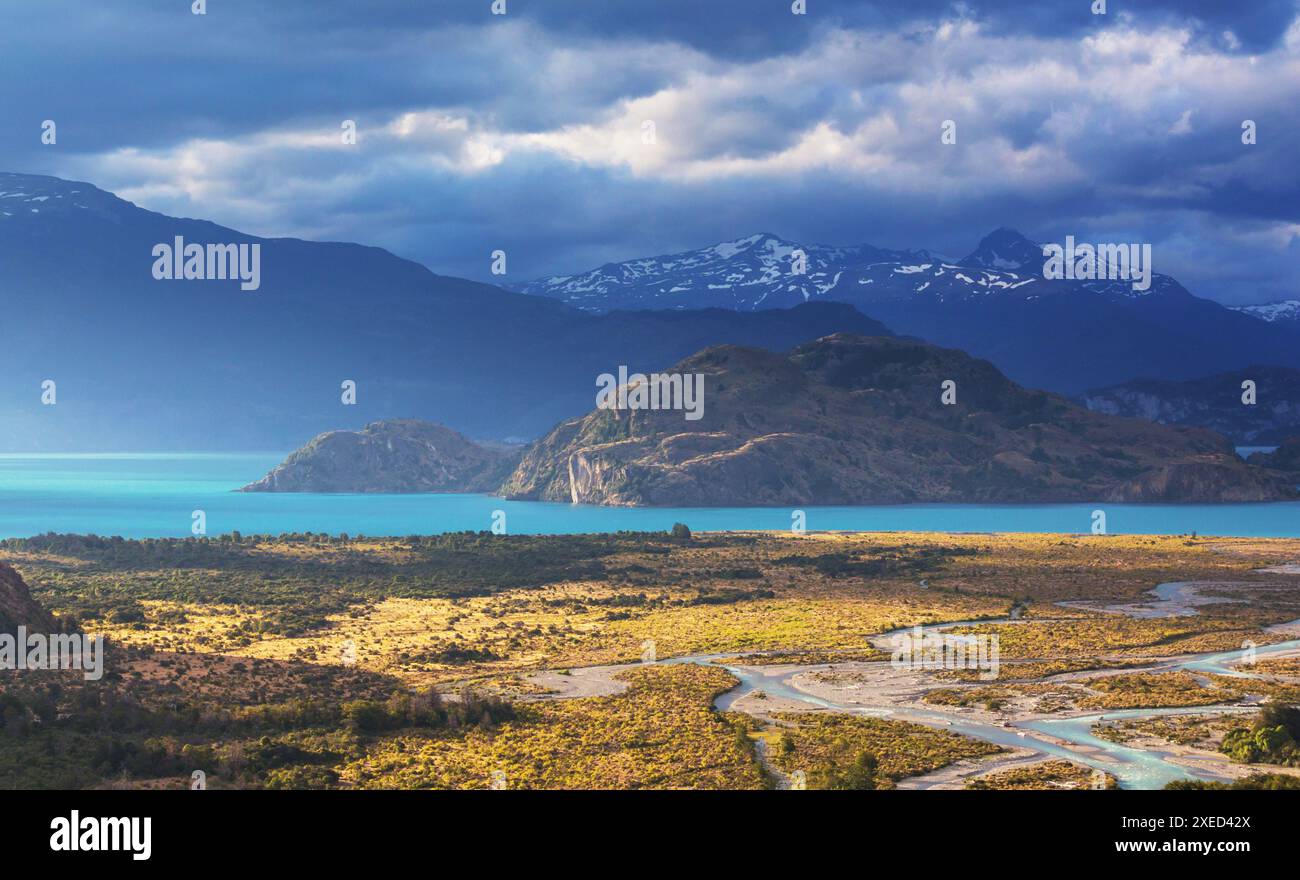 Lake General Carrera Stock Photo - Alamy