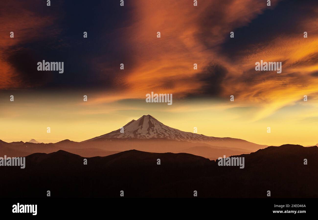 Volcano in Chile Stock Photo - Alamy