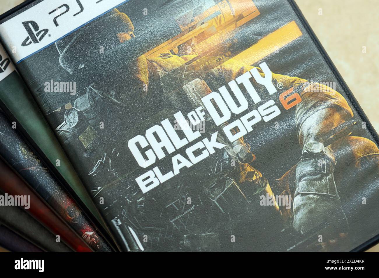 KYIV, UKRAINE - JUNE 26, 2024 Call of Duty Black Ops 6 PS5 video game ...