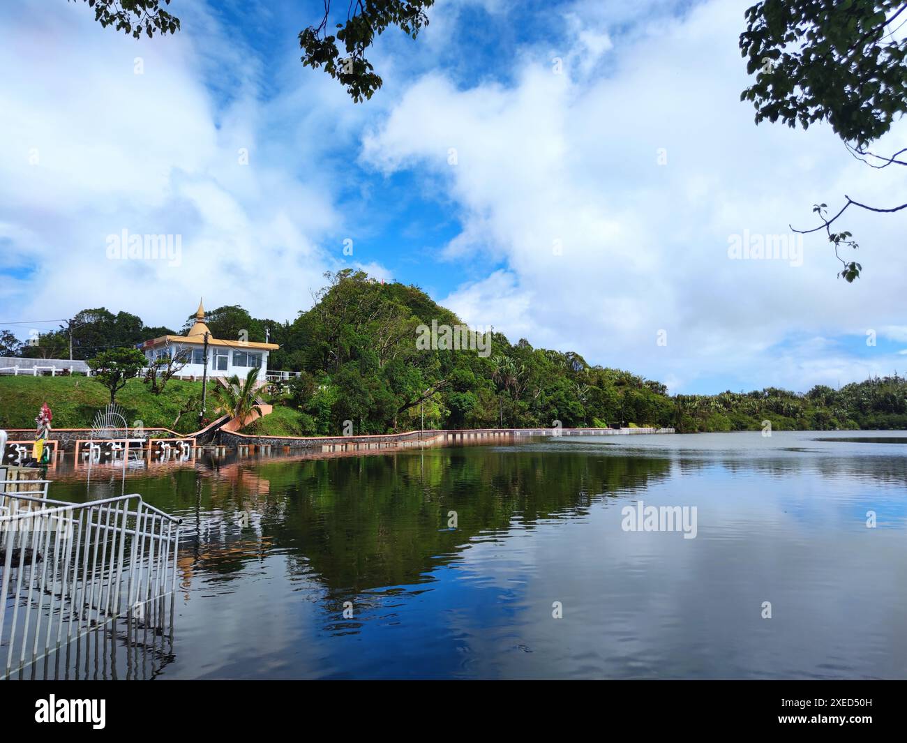 Grand Bassin, Sacred Hindu Lake. Mauritius Stock Photo - Alamy