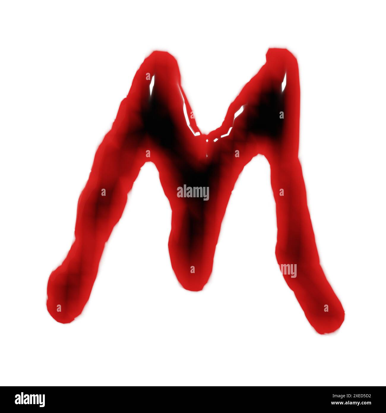 Isolated on white 3d render of blood red wine liquid alphabets Stock ...