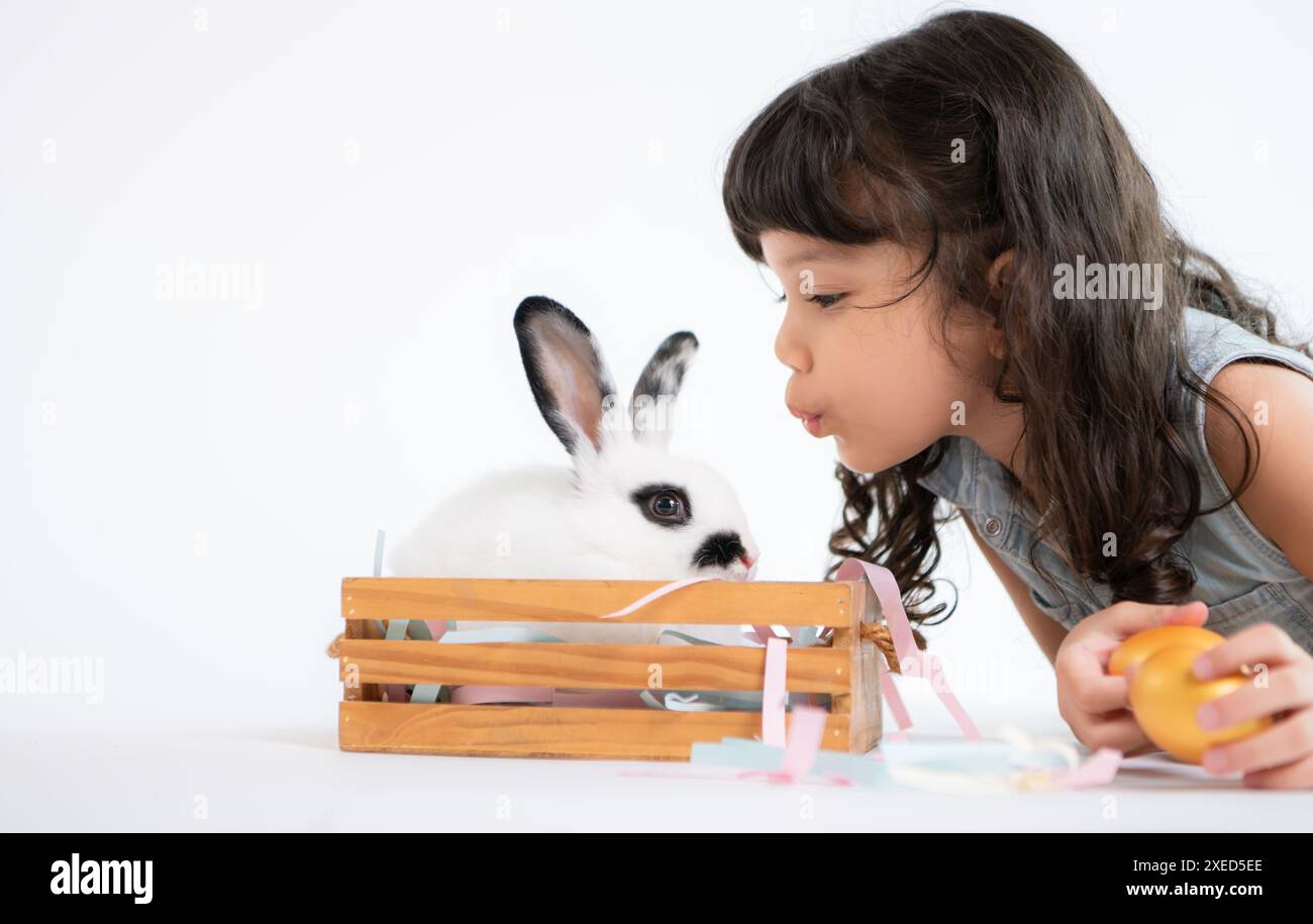 Easter bunny fun with little children the beauty of friendship between ...
