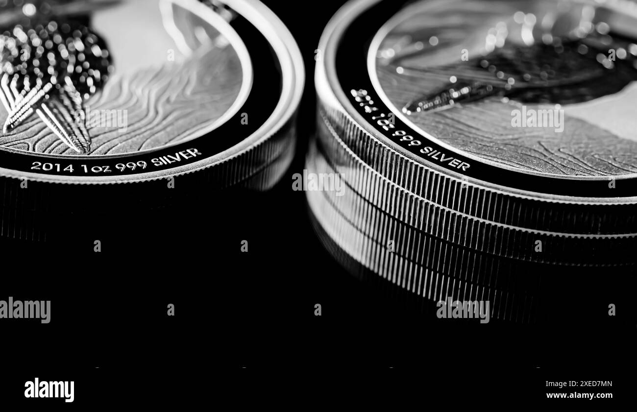 Australian dollar coin Black and White Stock Photos & Images - Alamy