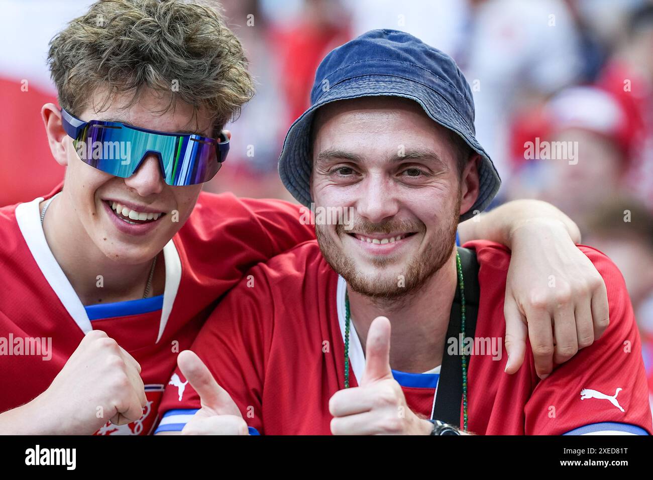 Hamburg, Germany, June 26th 2024: Fans of Czechia during the UEFA EURO ...