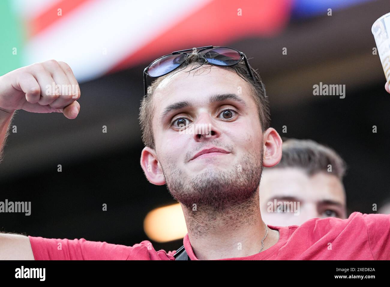 Hamburg, Germany, June 26th 2024: Fan of Turkiye during the UEFA EURO ...