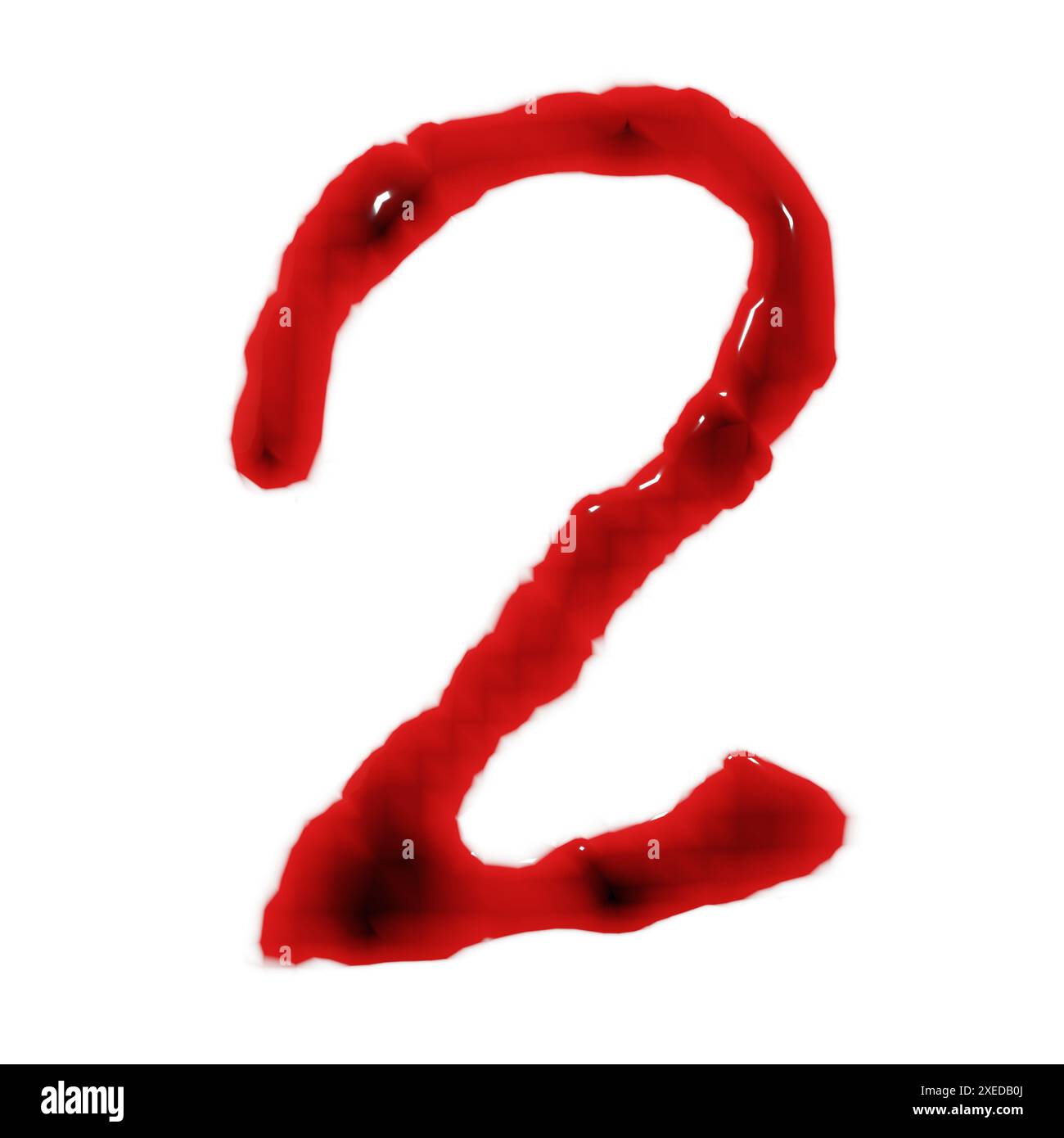 isolated on white 3d render of blood red wine liquid numbers Stock ...