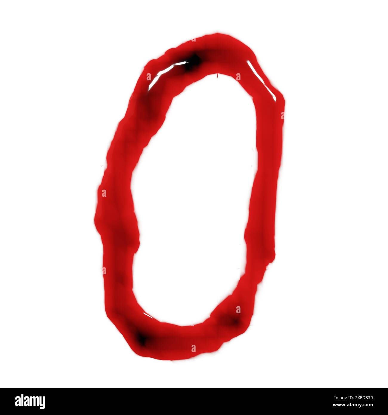 Isolated on white 3d render of blood red wine liquid numbers Stock ...