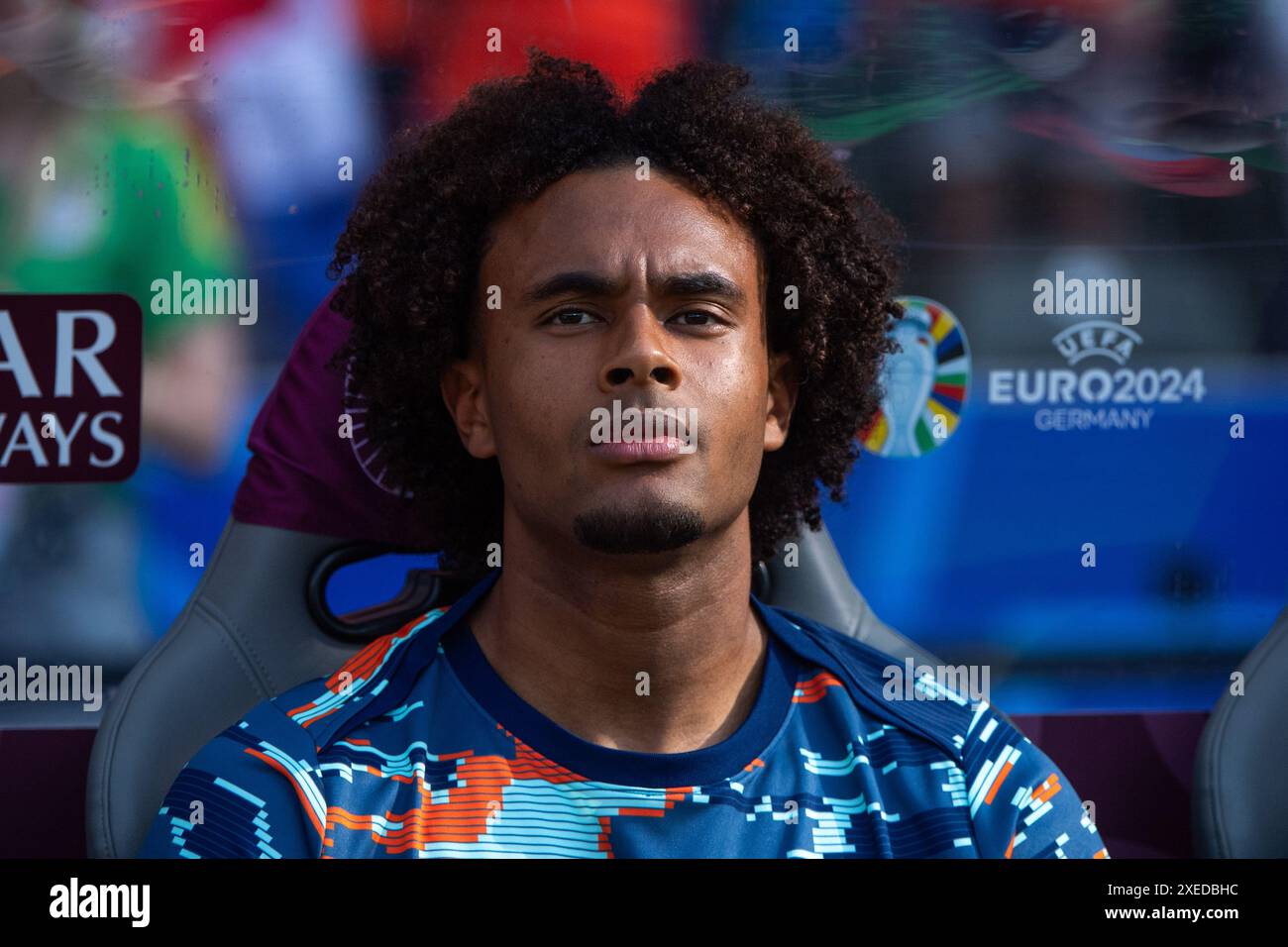 Joshua Zirkzee (Niederlande, #21) auf der Bank, GER, Netherlands (NED ...