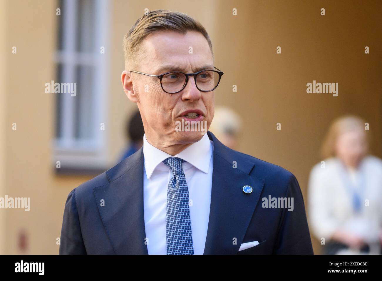 RIGA, LATVIA. 11th June 2024. Alexander Stubb, President of Finland ...