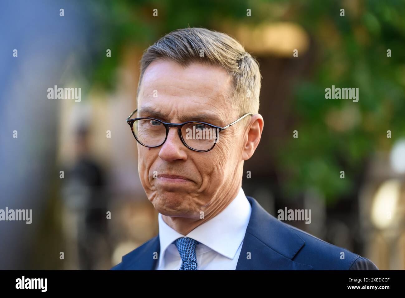 RIGA, LATVIA. 11th June 2024. Alexander Stubb, President of Finland ...