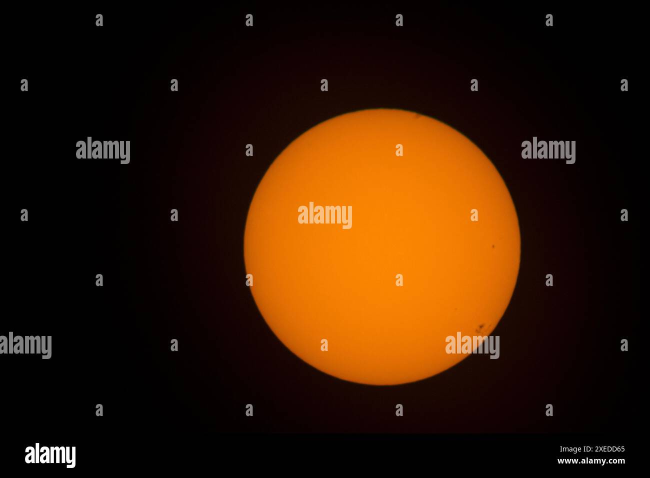 The Sun with Sunspots, Seen with a Solar Filter Stock Photo - Alamy