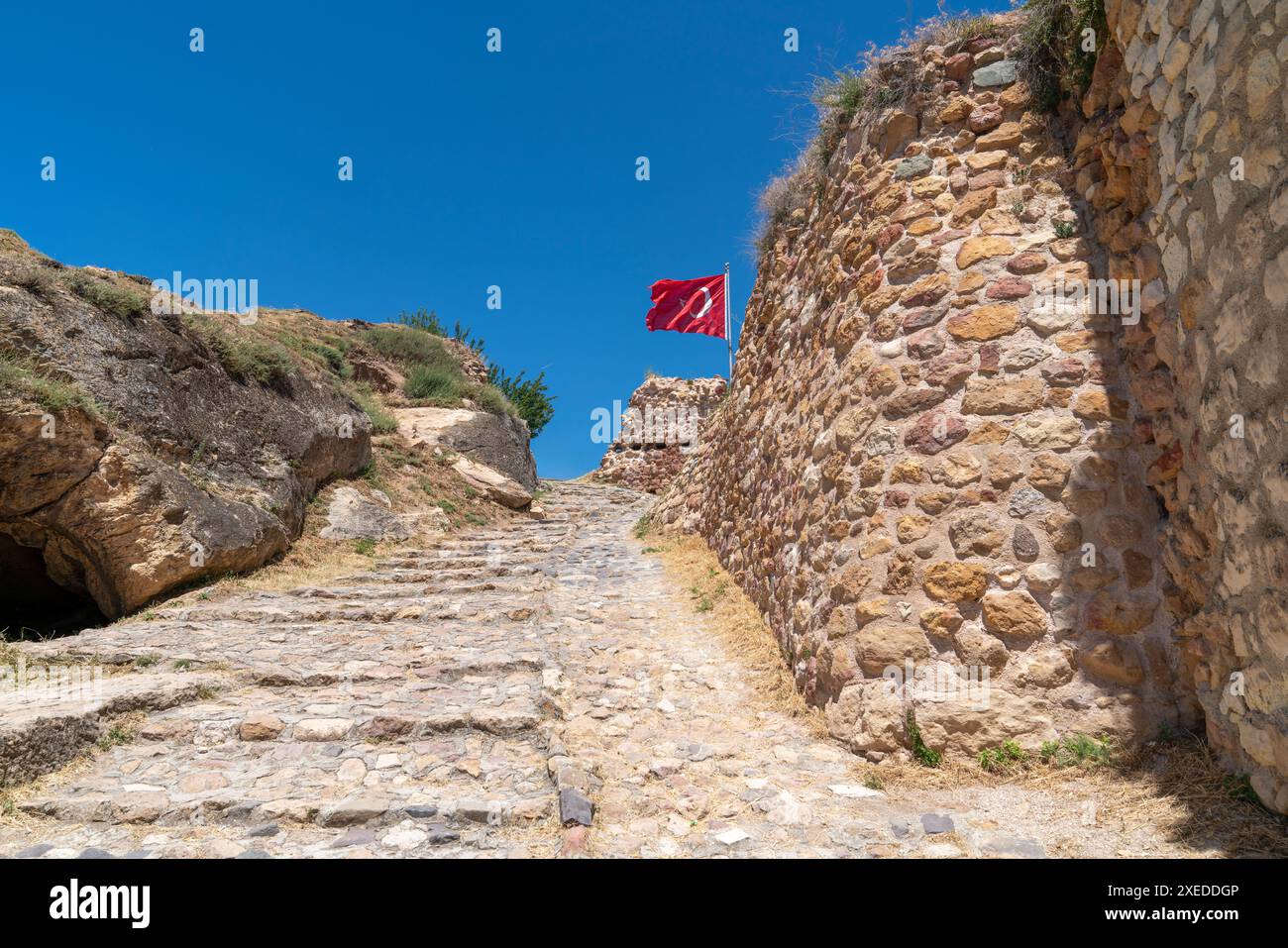 Stone stairs of Kastamonu castle, Kastamonu, Turkey Stock Photo - Alamy