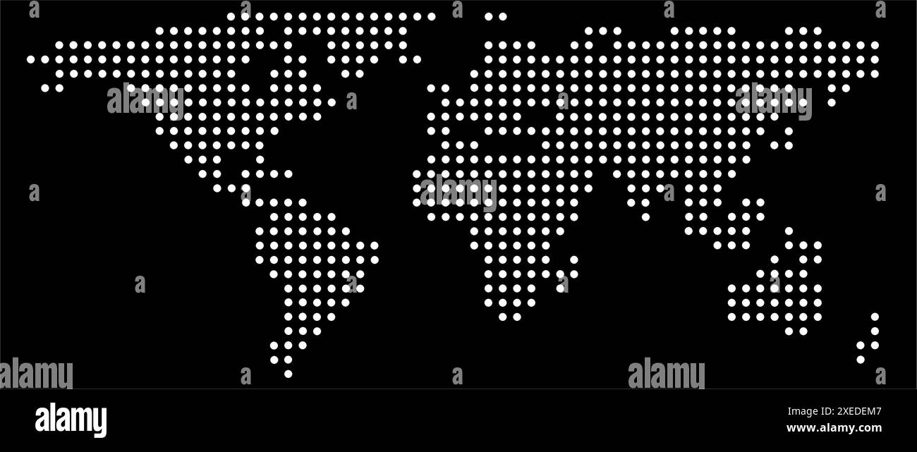 Dotted World Map Icon