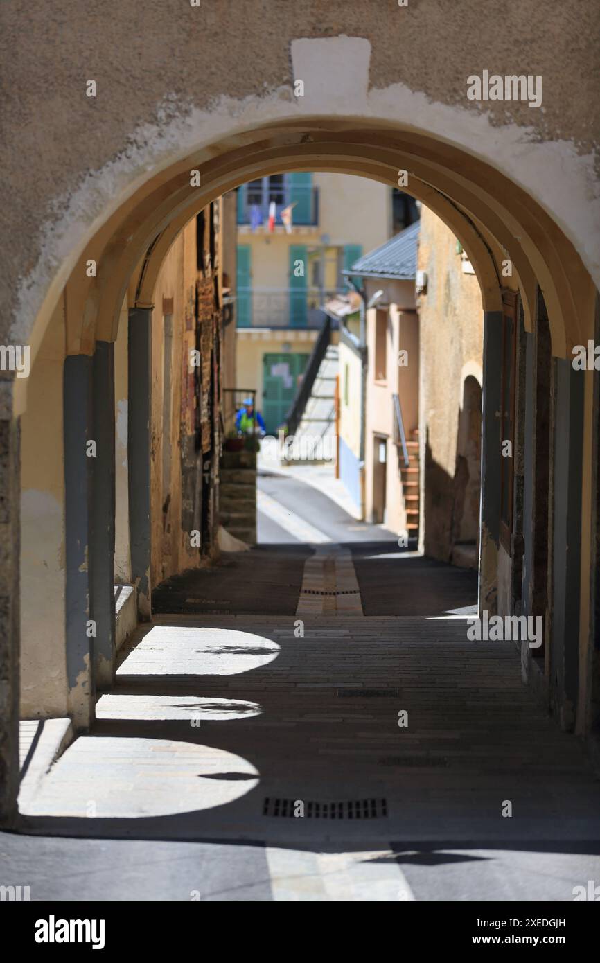 The village of Roubion in the Mercantour national park, Alpes-Maritimes ...