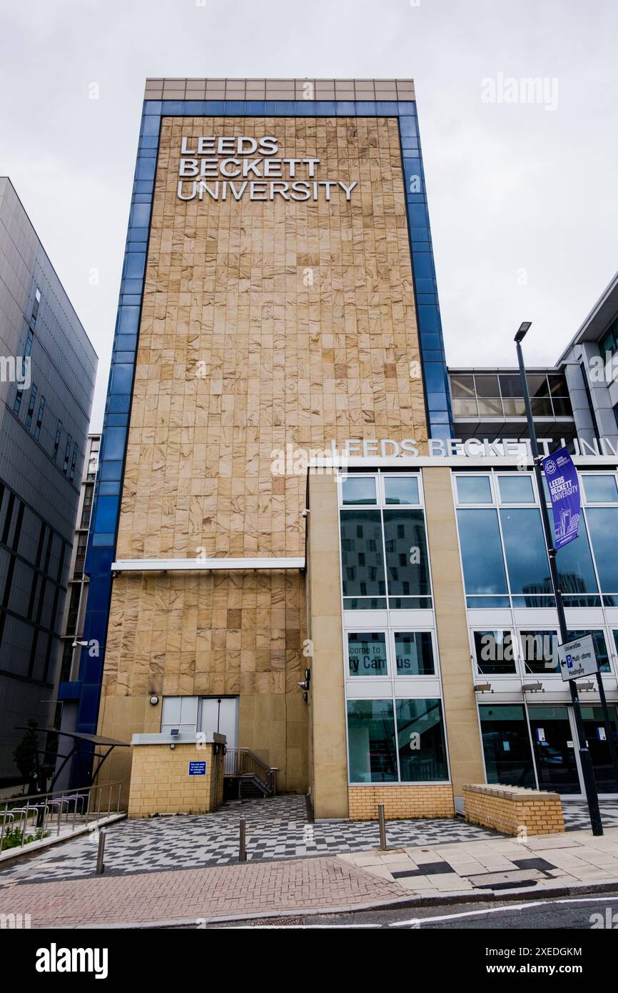 Leeds England: 3rd June 2024: Leeds Beckett University exterior Campus ...