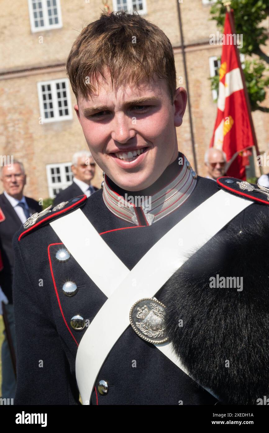 Guard Sebastian Lynge Overgaard receives the King s Watch Kongens Ur ...