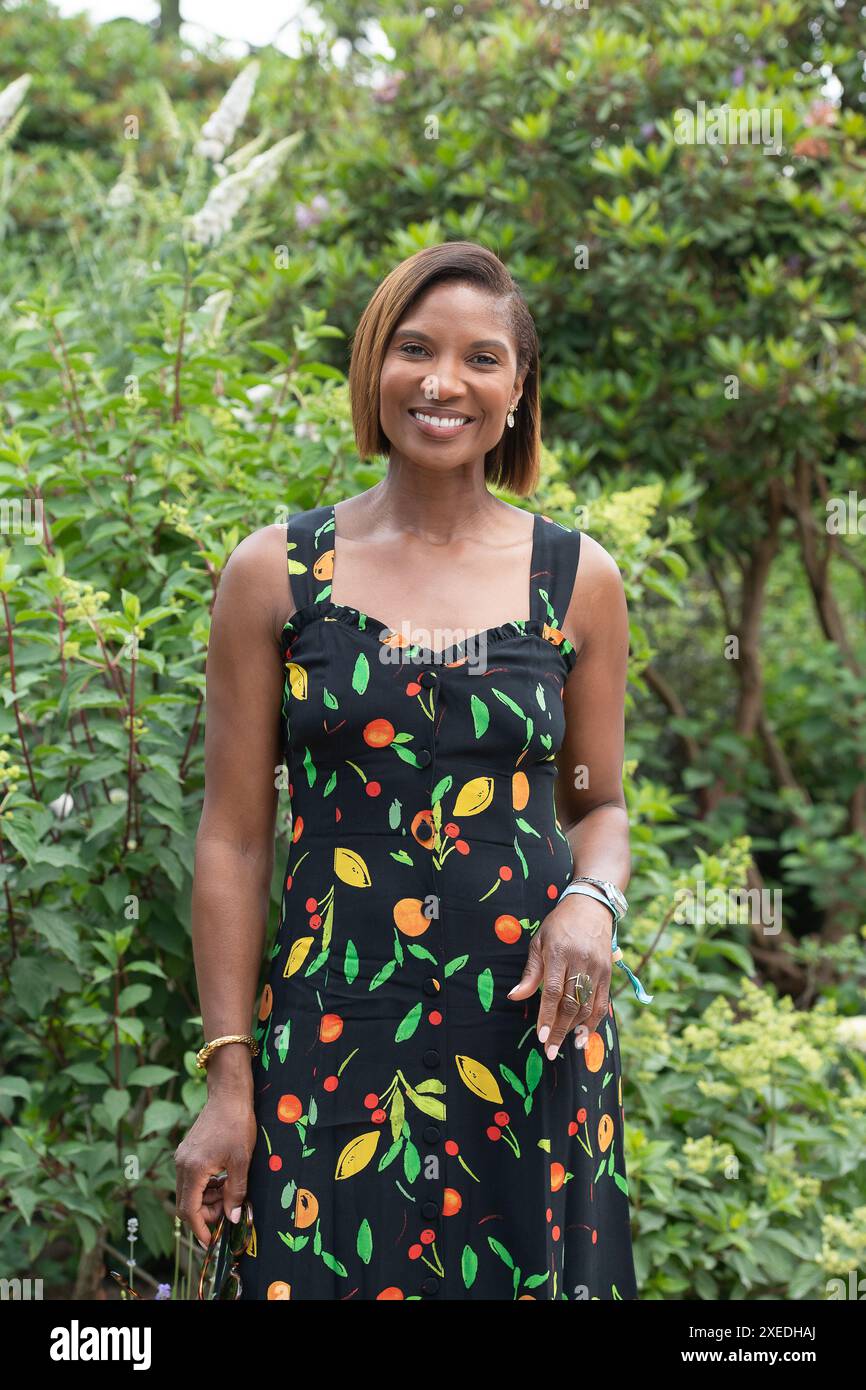 Stoke Poges, UK. 27th June, 2024. Olympic Champion, Dame Denise Lewis ...