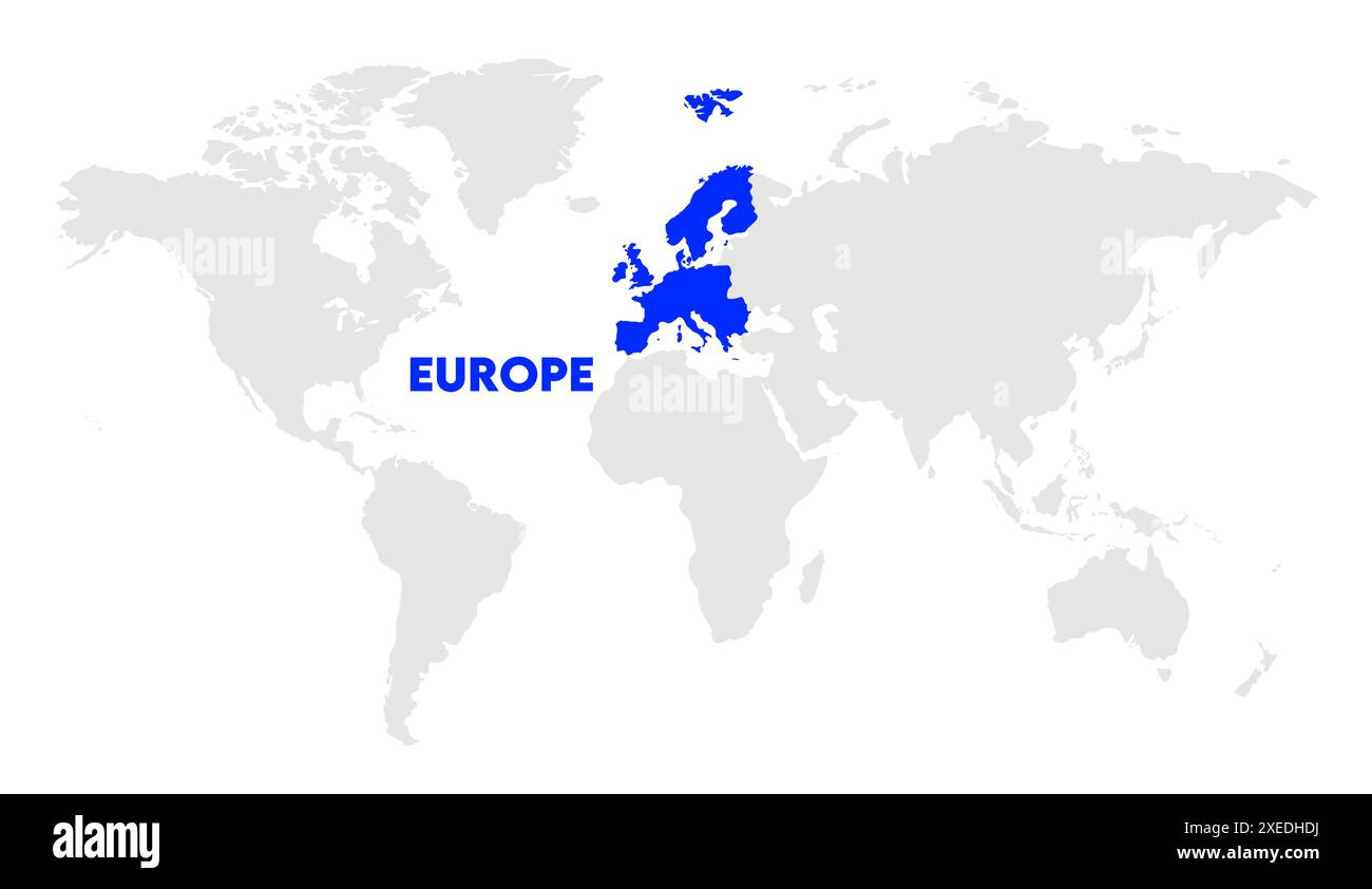Political Europe map, World Map Image, isolated on white background ...