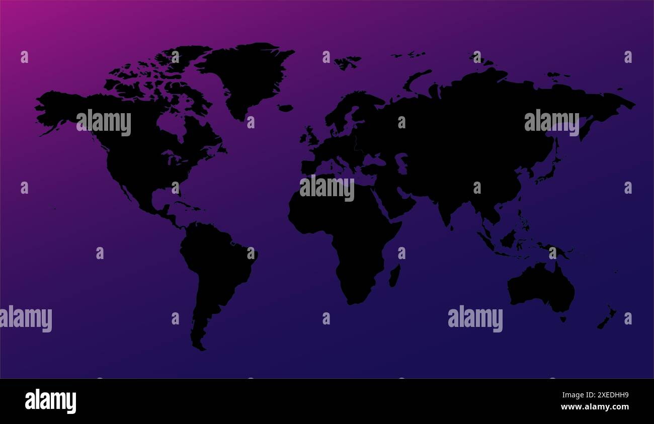 Gradient World map, World Map Image, isolated on white background, Info ...