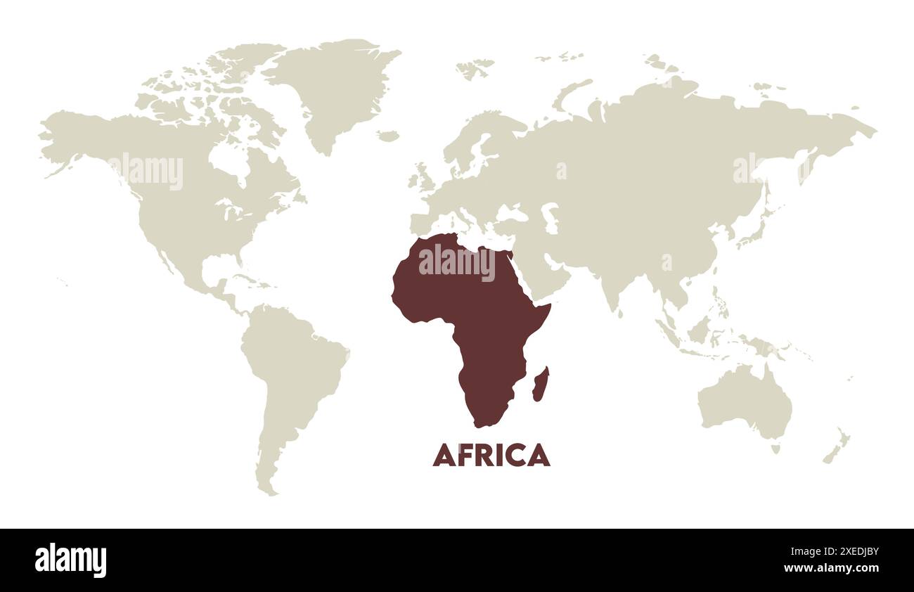 Africa map World map, World Map Image, isolated on white background ...
