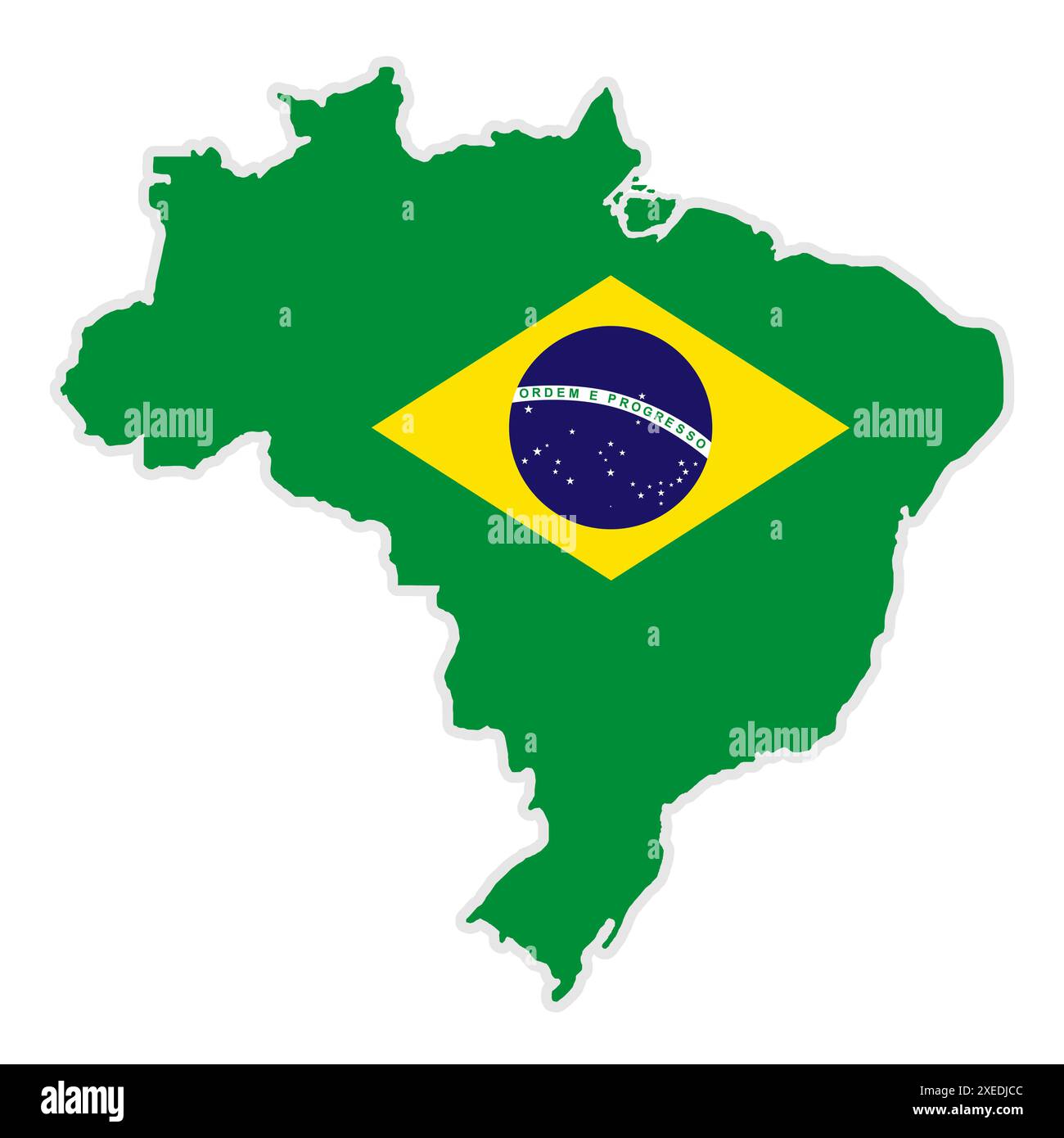 Brazil national flag map. Vector design Stock Vector Image & Art - Alamy