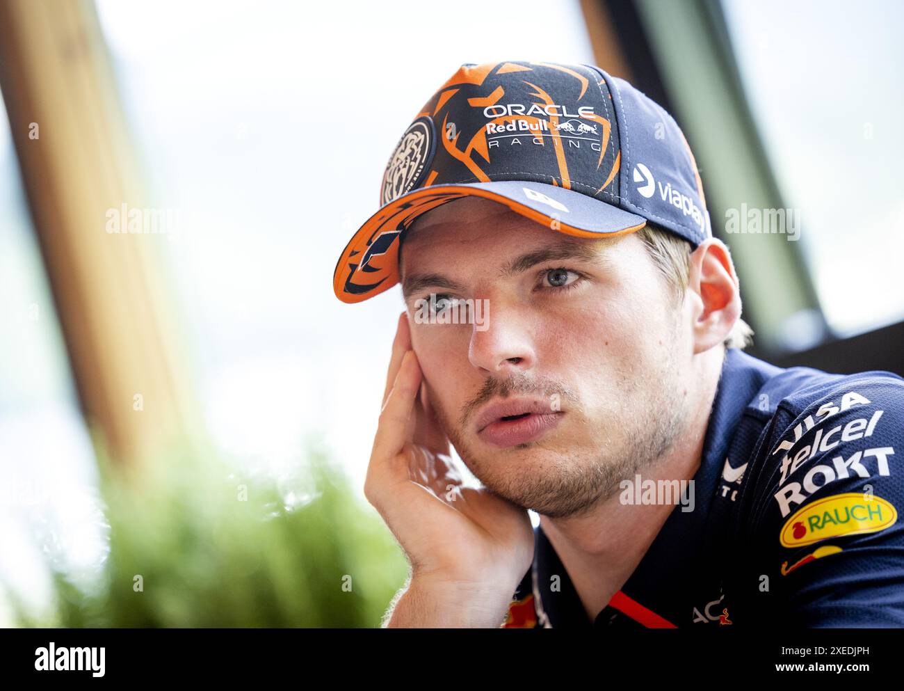 Austria, 27/06/2024, SPIELBERG - Max Verstappen (Red Bull Racing) talks ...