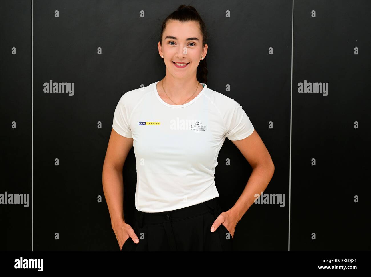 Praha, Czech Republic. 27th June, 2024. Czech archer Marie Horackova ...