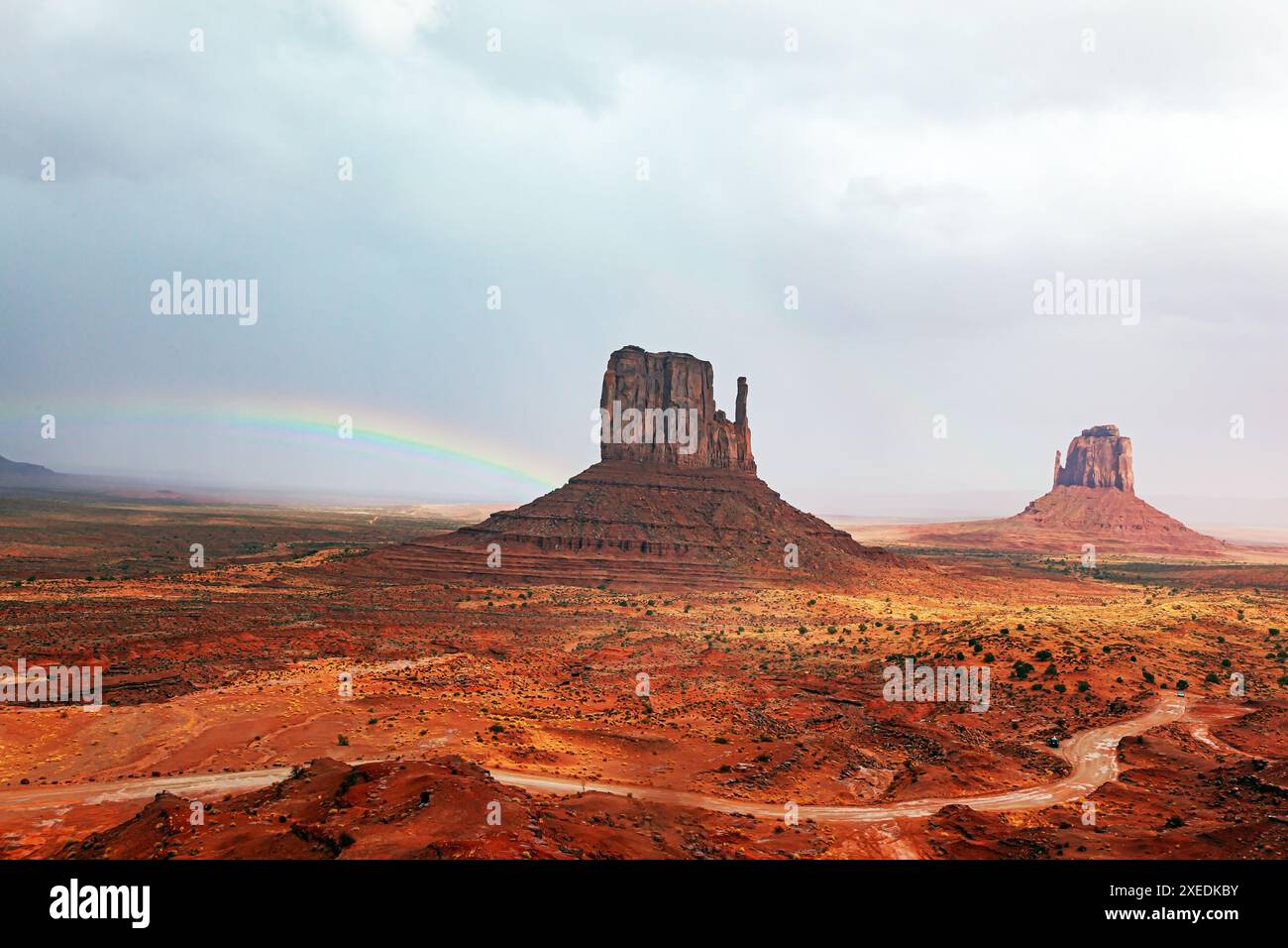 The famous rock Mittens Stock Photo - Alamy