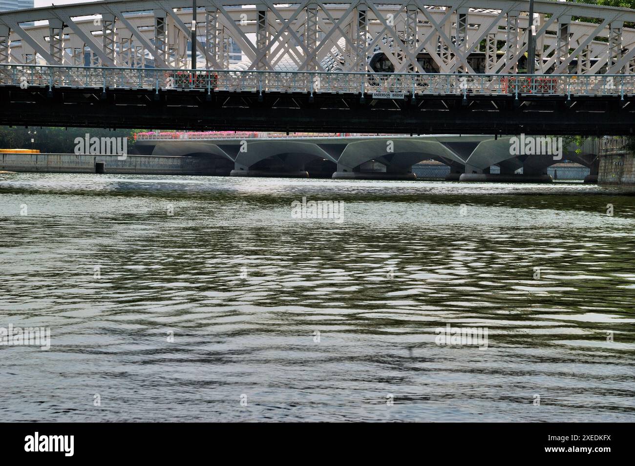 City skyline seen from Singapore River Cruise, Clark Quay Jetty ...