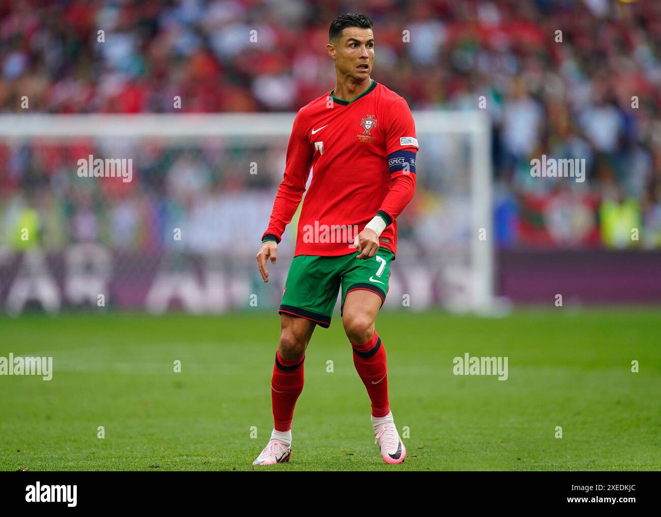 Cristiano Ronaldo of Portugal during the UEFA Euro 2024 match between ...
