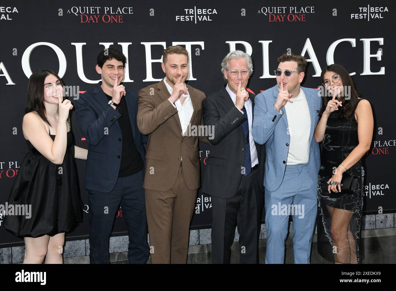 Cameron Fuller, Bradley Fuller, Paxton Fuller, family at arrivals for A QUIET PLACE: DAY ONE ...