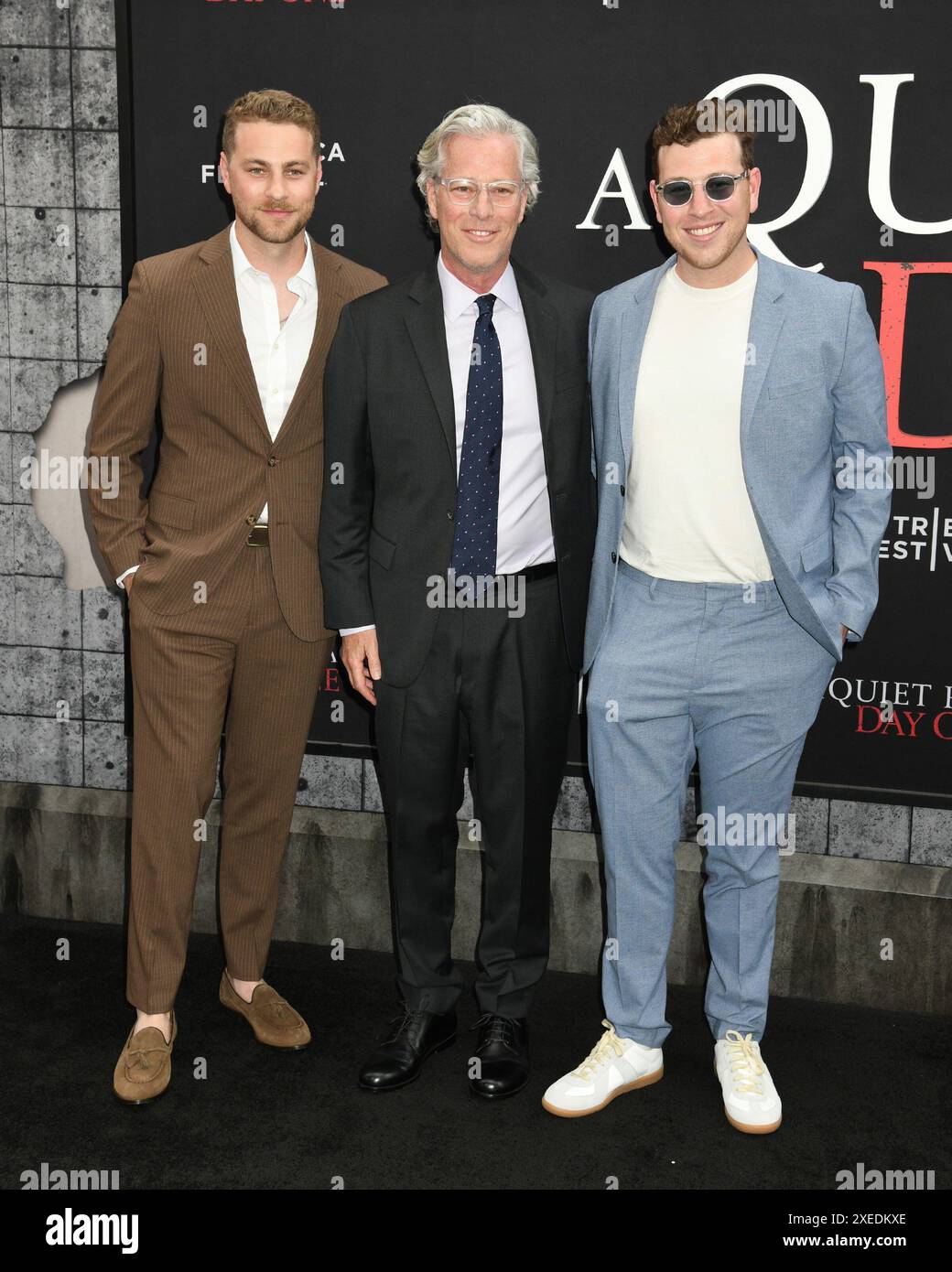 Cameron Fuller, Bradley Fuller, Paxton Fuller at arrivals for A QUIET PLACE: DAY ONE Premiere at ...