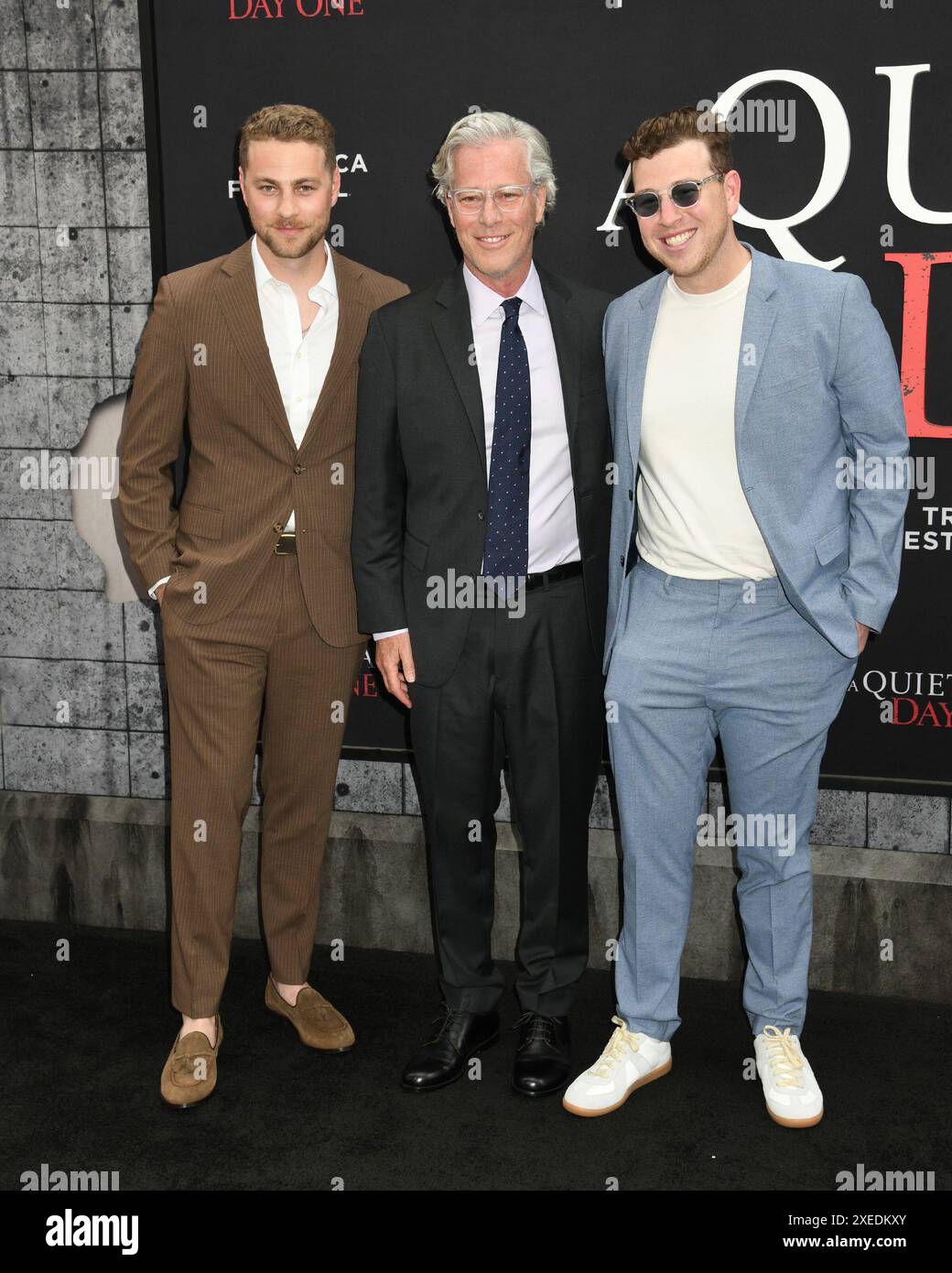 Cameron Fuller, Bradley Fuller, Paxton Fuller at arrivals for A QUIET PLACE: DAY ONE Premiere at ...