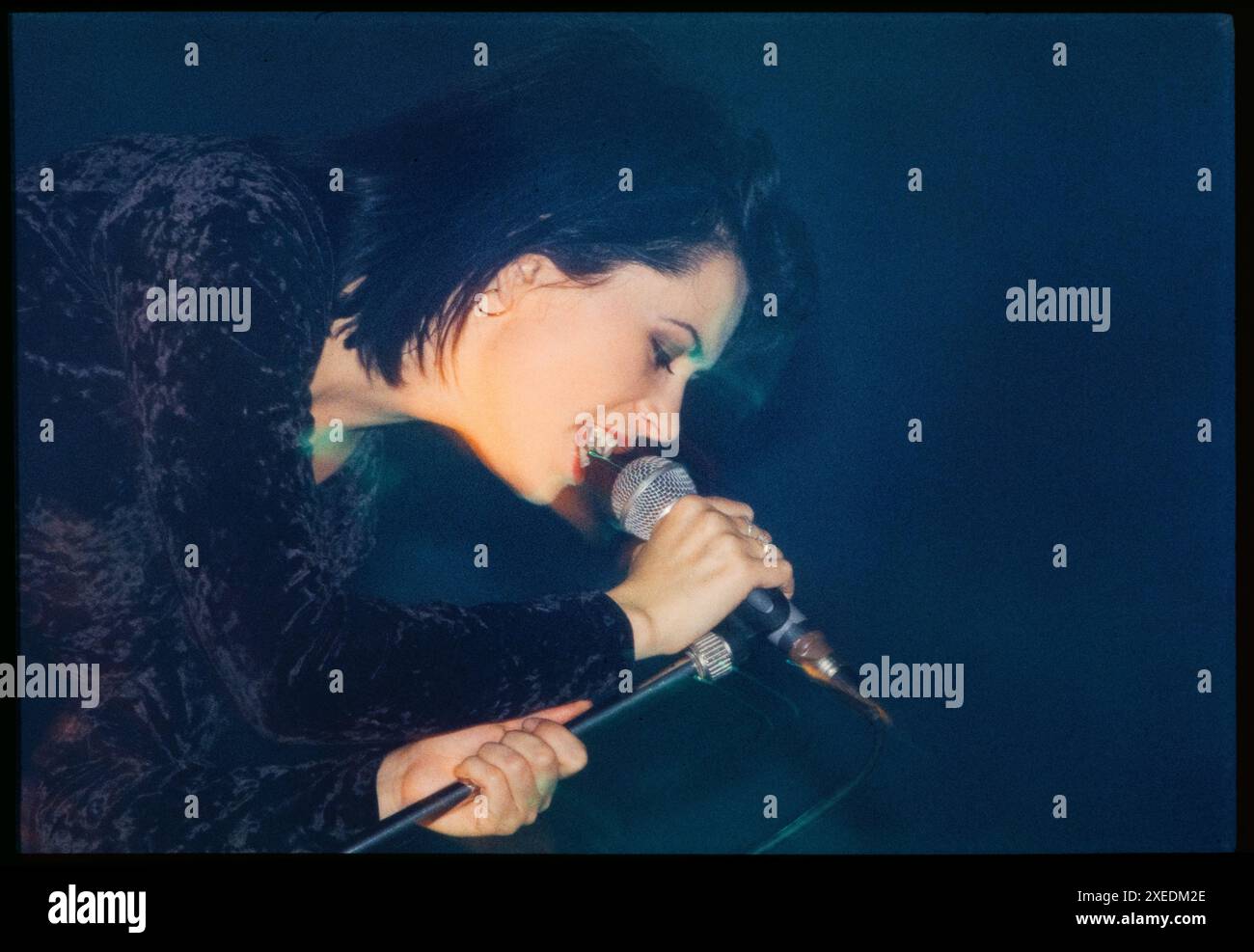 TONI HALLIDAY, CURVE, CONCERT, 1993: Toni Halliday of Curve playing ...